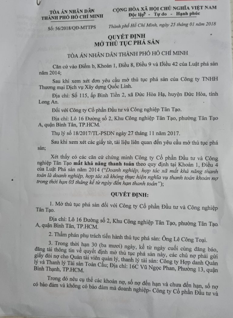 Luật phá sản doanh nghiệp 2023 mới nhất [tổng hợp]