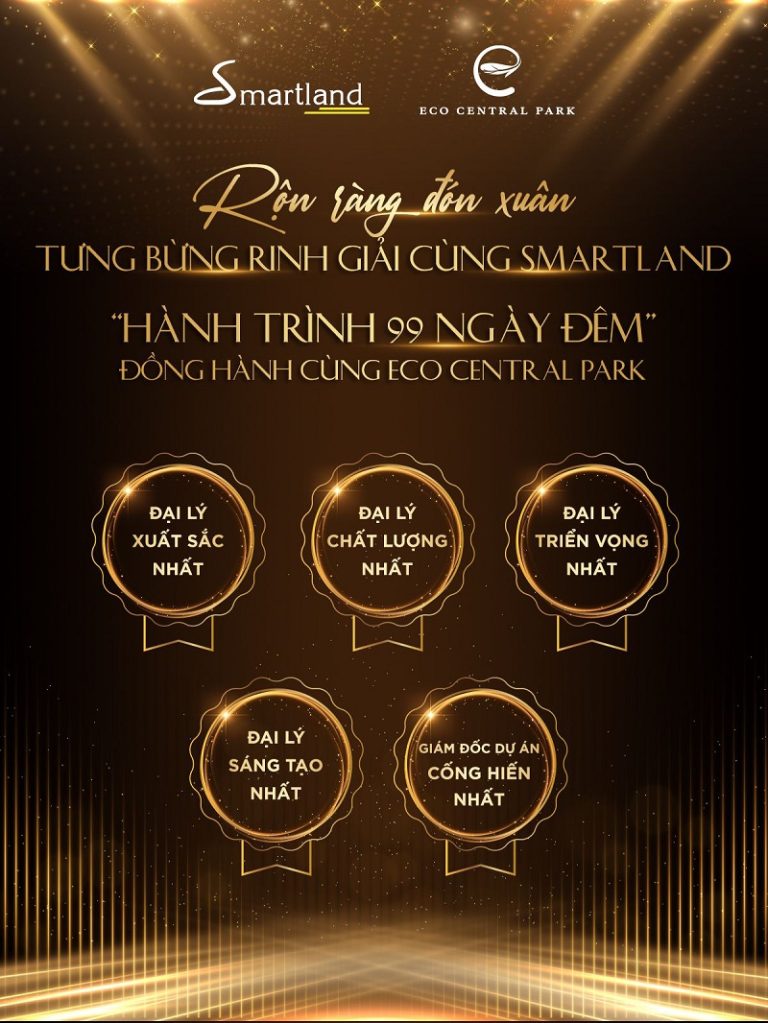 Smartland được vinh danh đại lý xuất sắc tập đoàn Ecopark