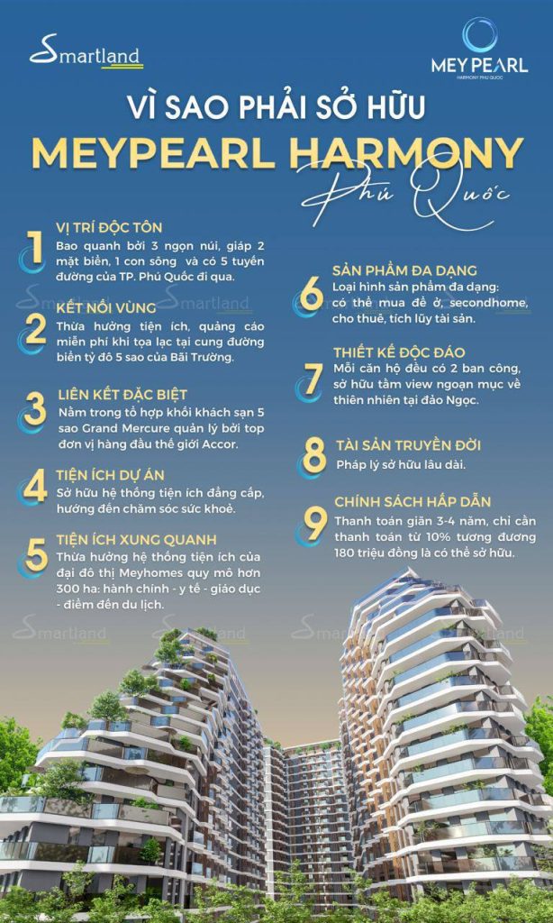 Căn hộ Meypearl Harmony Phú Quốc Meyhomes [bảng giá 2025]